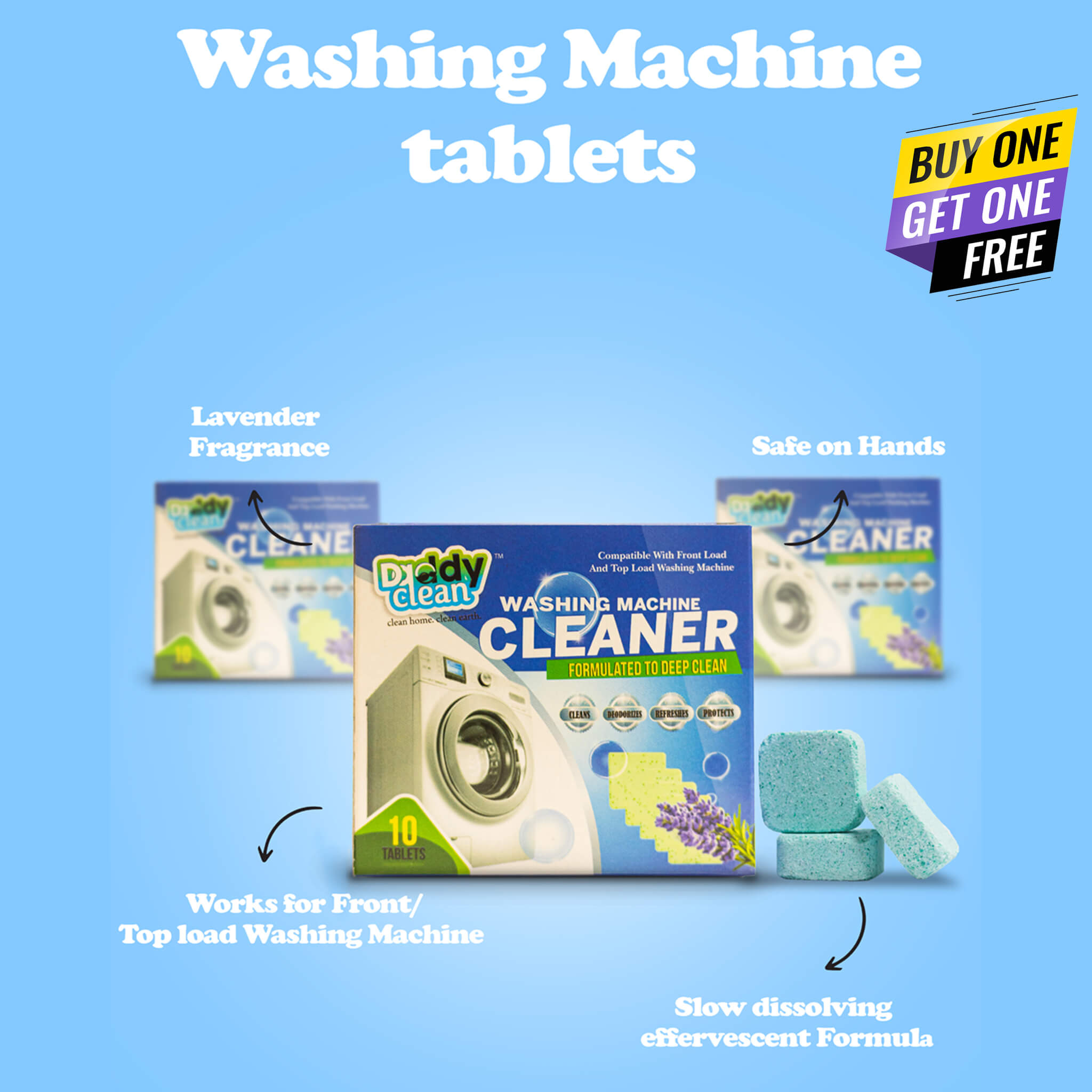 Daddyclean Washing Machine Cleaning Tablets – DaddyClean